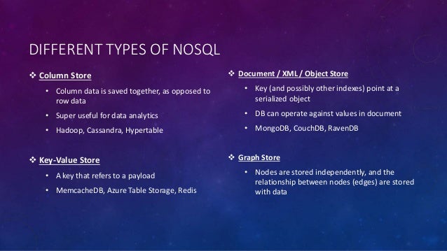BigData, NoSQL & ElasticSearch