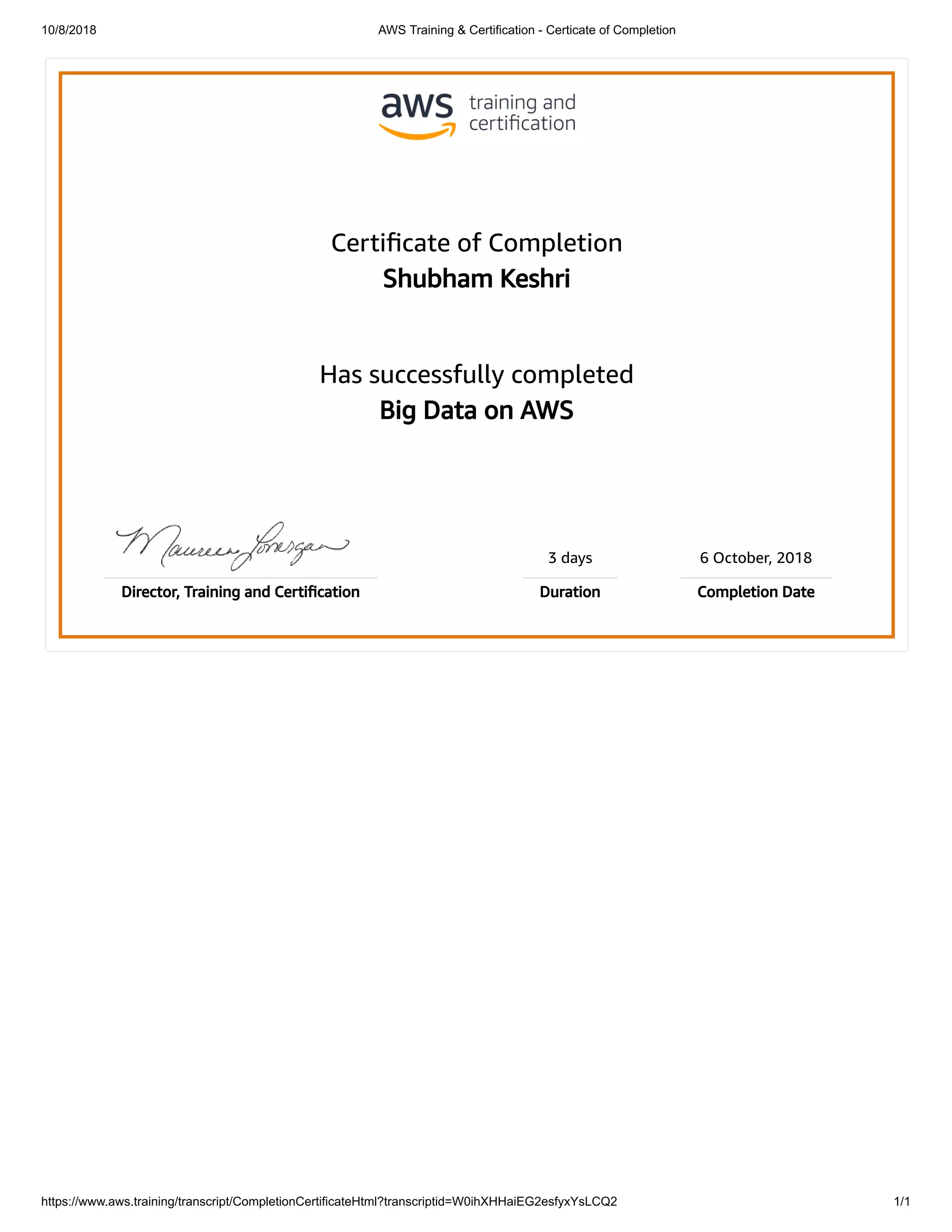 Big data on aws | PDF