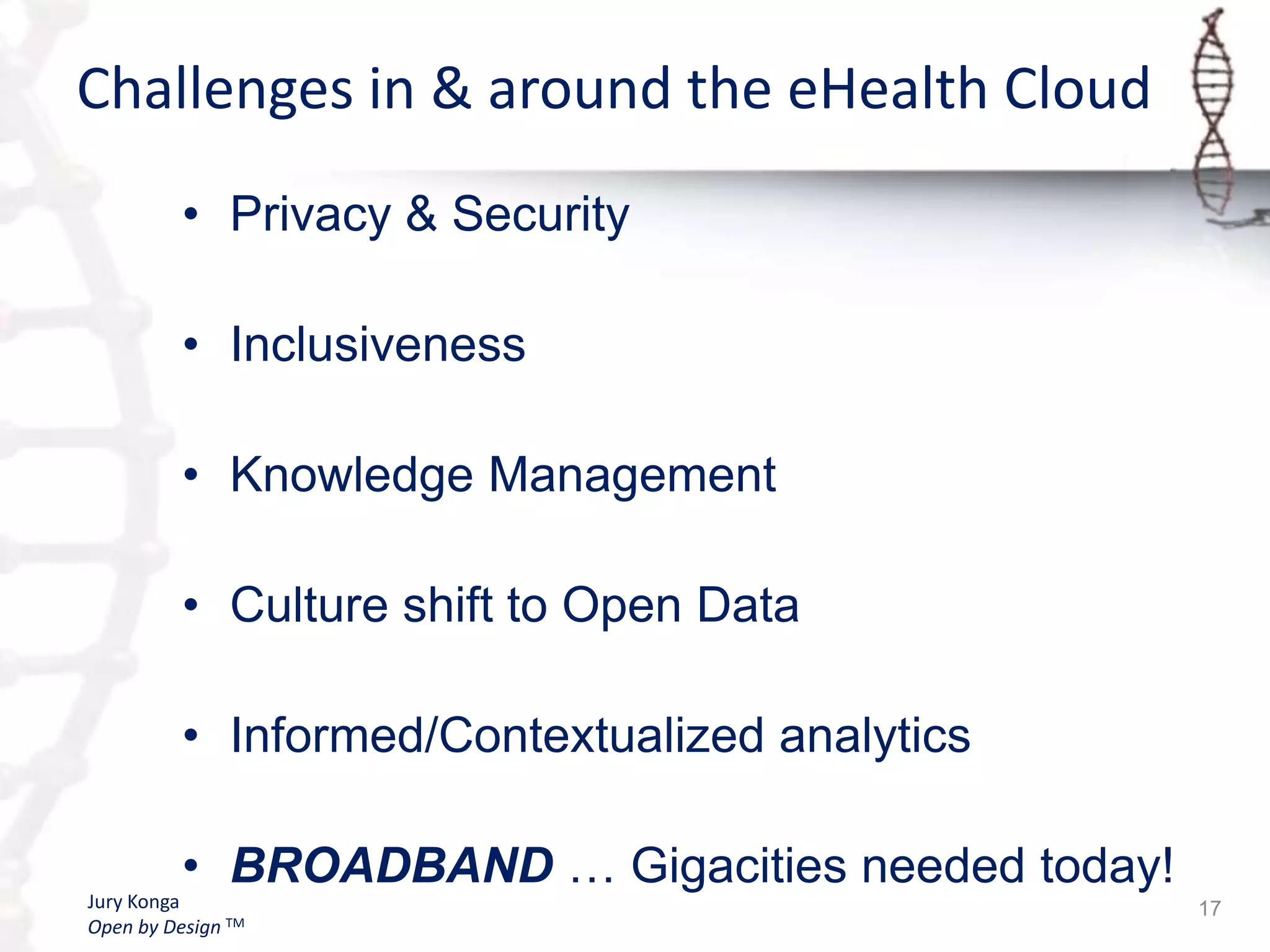 Big Data, Open Data & eHealth Innovation | PPTX