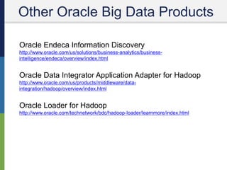 Big Data & Oracle Technologies | PPTX