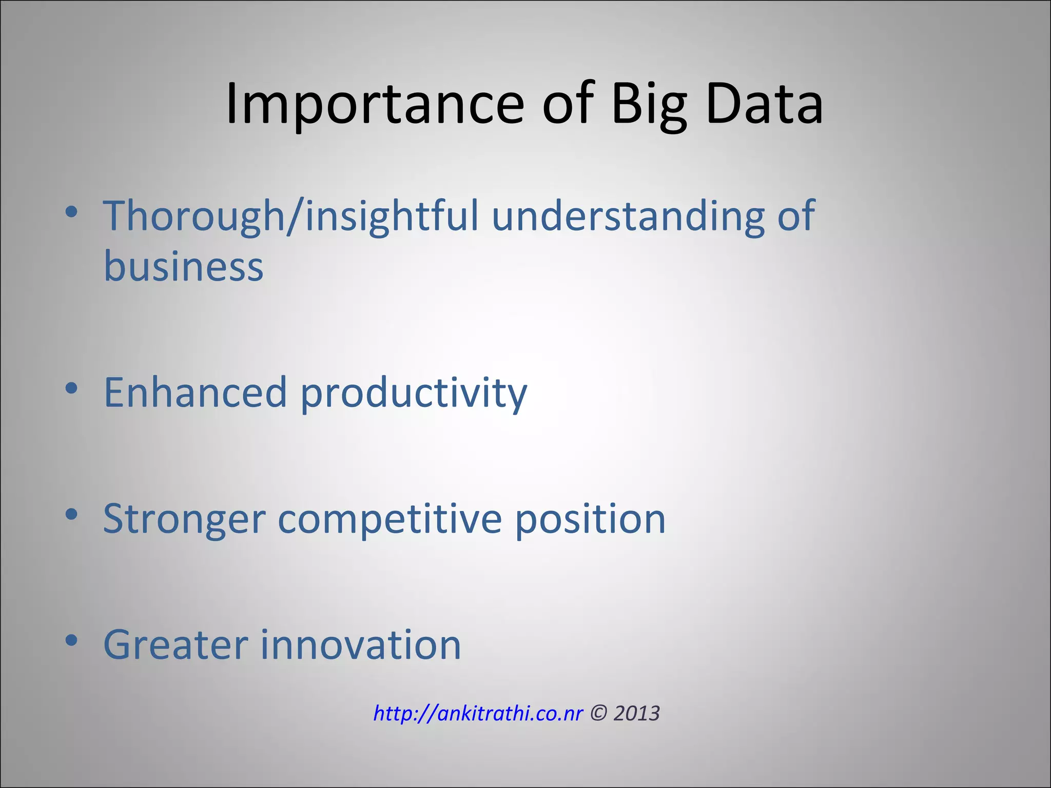 Big Data Overview | PPT | Free Download