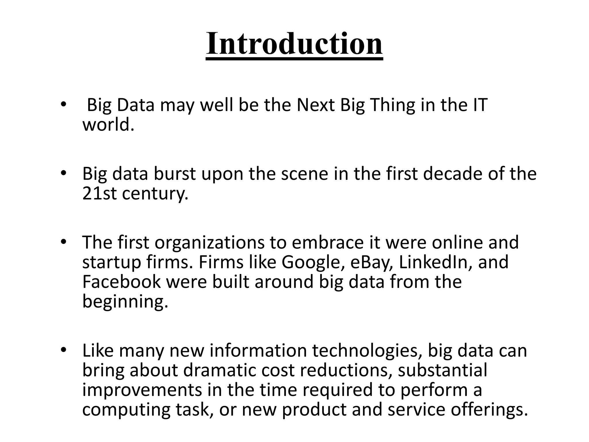 Big data ppt | PPTX