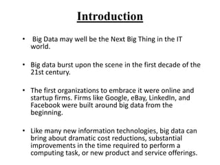 Big data ppt | PPTX