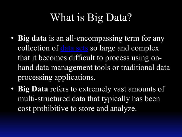 big data processing.pptx | Databases | Computer Software and Applications