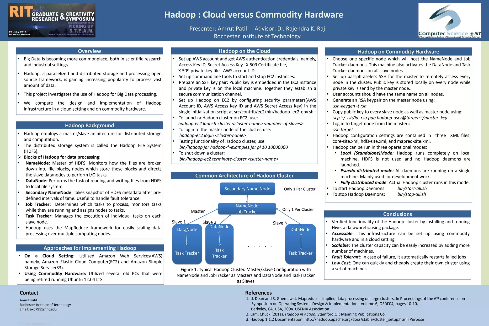 Big data processing using hadoop poster presentation | PPTX | Cloud Computing | Internet