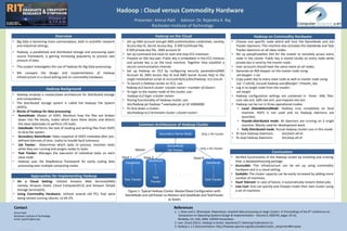 Big data processing using hadoop poster presentation | PPTX | Cloud Computing | Internet