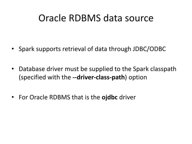 Big data processing with Apache Spark and Oracle Database | PPT