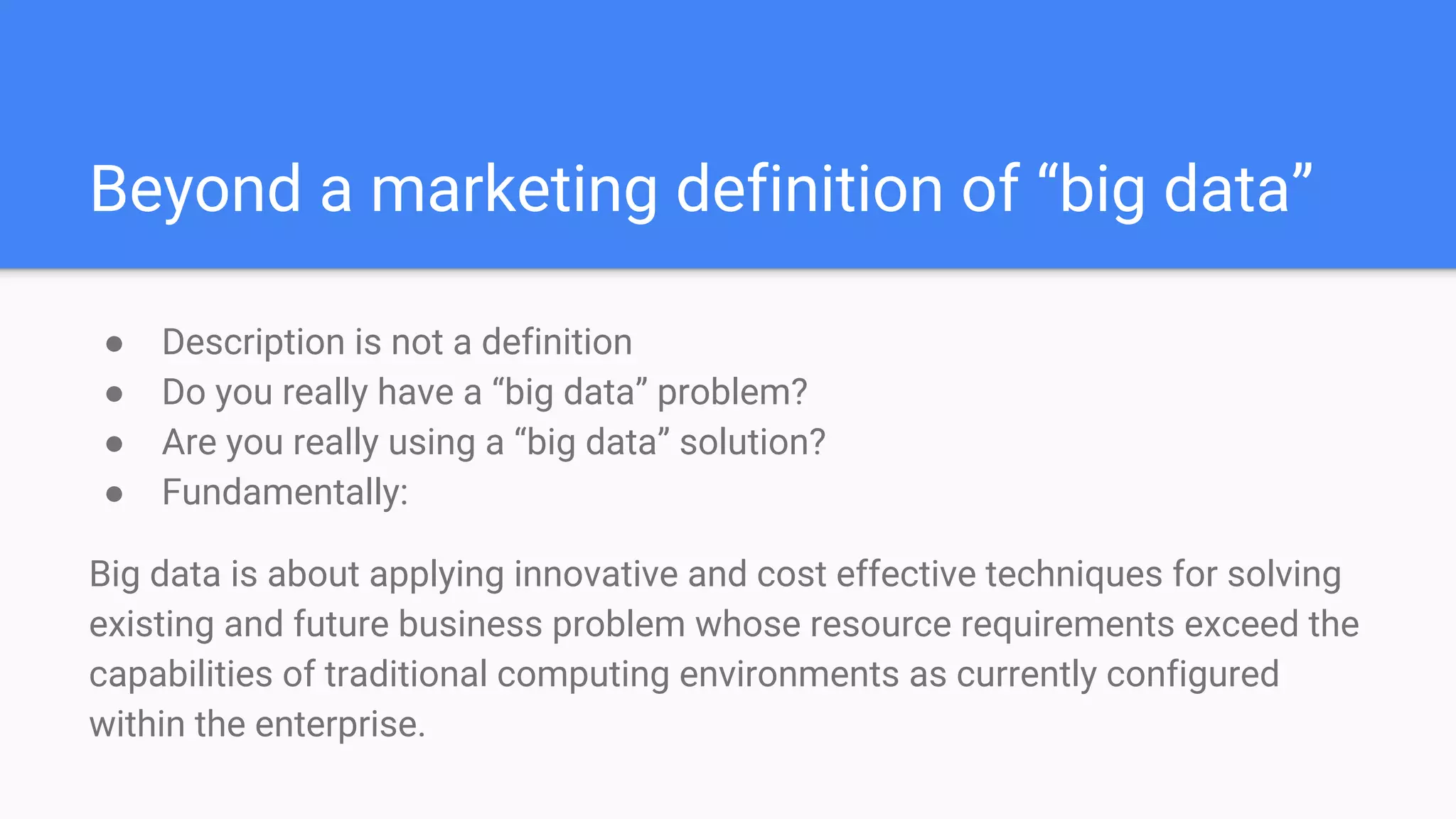 Big Data Readiness & Business Intelligence Capabilities Matrix | PDF ...