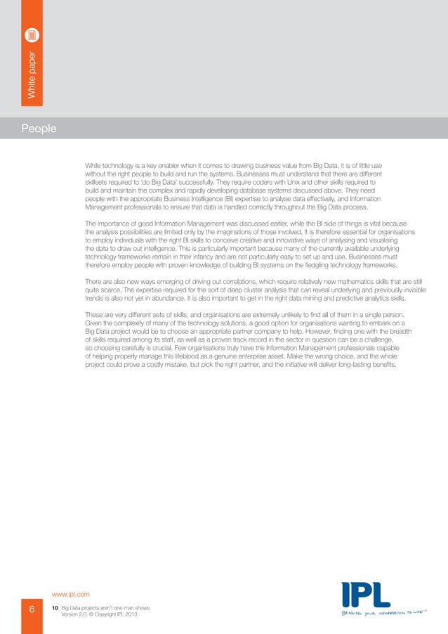 Big Data Readiness White Paper Pdf