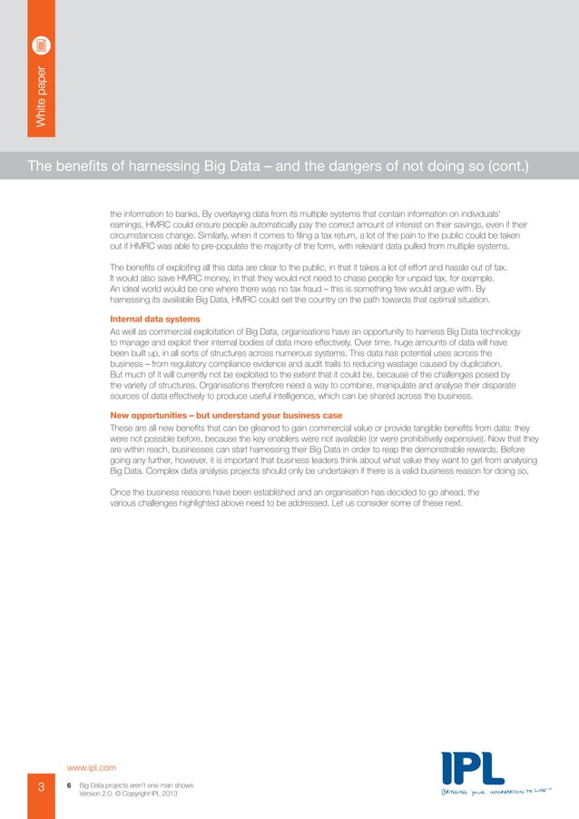 Big Data Readiness White Paper Pdf