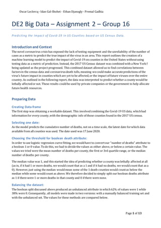 Predicting deaths from COVID-19 using Machine Learning | PDF