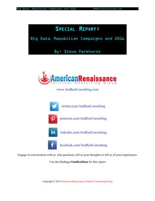 Big Data, Republicans and 2016 | PDF | Internet | Computing