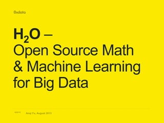 Big Data Science with H2O in R | PPT