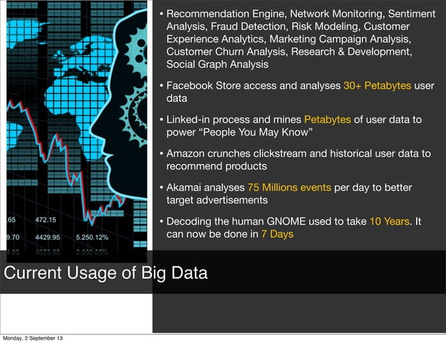 Big Data & Future - Big Data, Analytics, Cloud, SDN, Internet of things | PPT