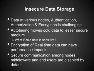 Big data security challenges and recommendations! | PPTX