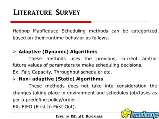 BIGDATA- Survey on Scheduling Methods in Hadoop MapReduce | PPT