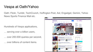 Introduction to Vespa – The Open Source Big Data Serving Engine, Jon Bratseth, Distinguished ...