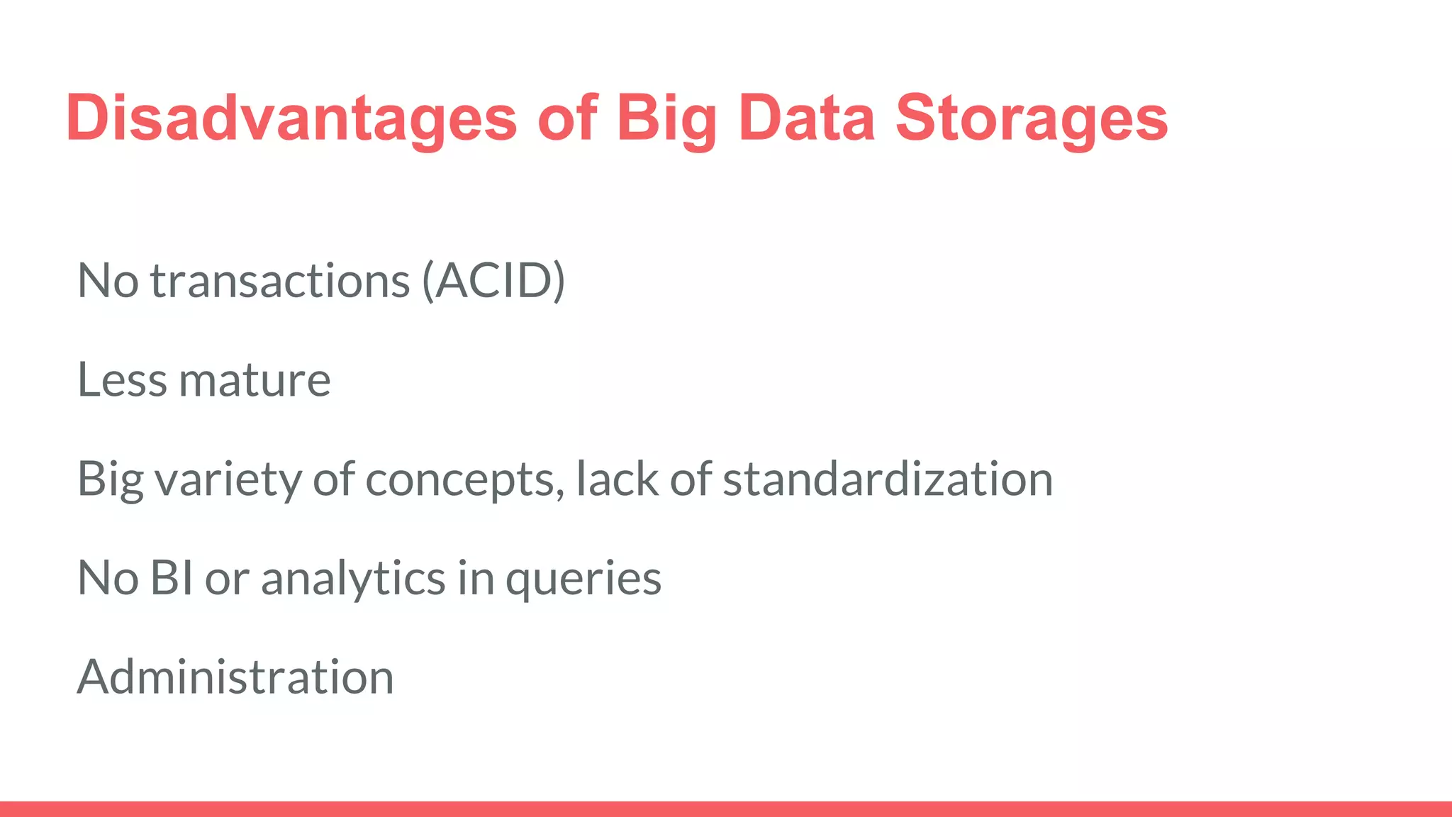 Big data storages | PPTX