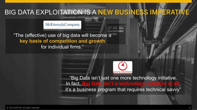 GITEX Big Data Conference 2014 – SAP Presentation | PPT GITEX Big Data Conference 2014 – SAP Presentation | PPT