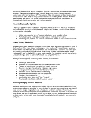 Big Data strategy components | PDF