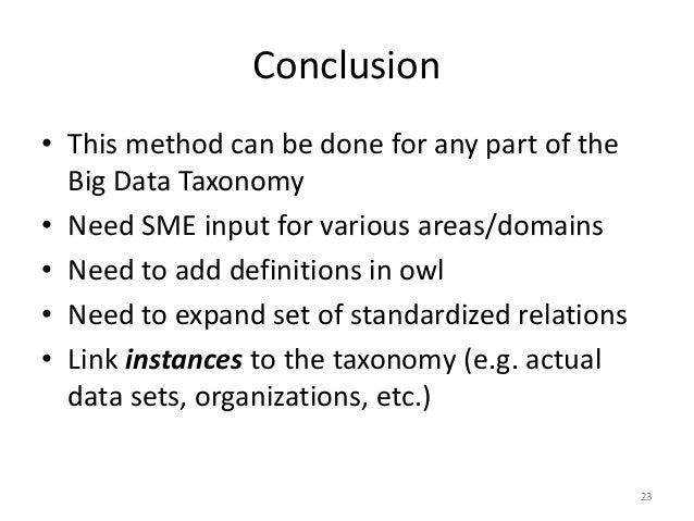 Big Data Taxonomy 8 26 2013