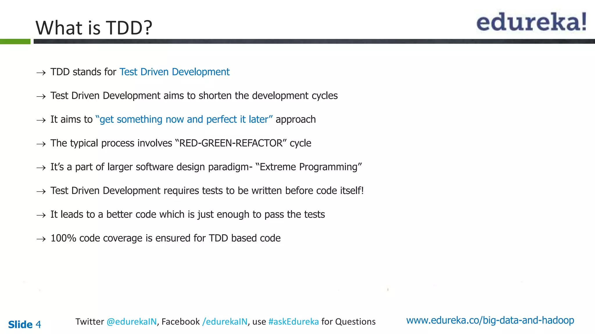 Introduction to Big data tdd and pig unit | PPTX | Programming Languages | Computing