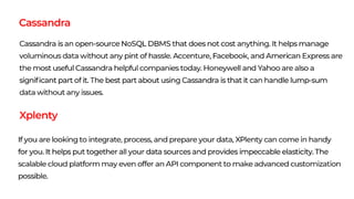 Top Open-Source Big Data Tools For Data Analysis You Must Try In 2021 | PPT