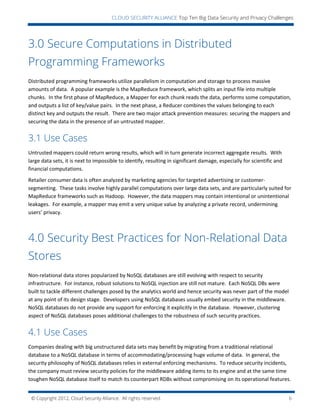 Big data analysis concepts and references by Cloud Security Alliance | PDF | Databases ...
