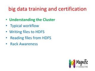 Big data training and certification | PPTX