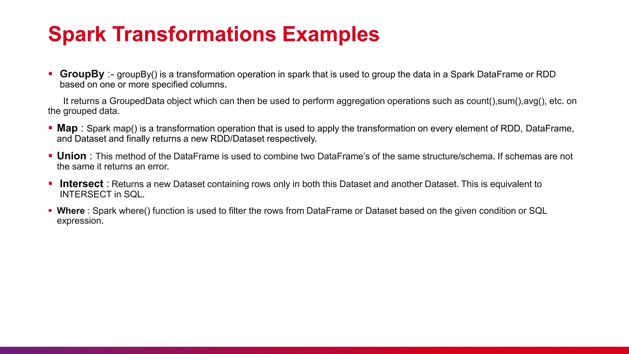Big Data Transformations Powered By Spark Pptx Databases Computer