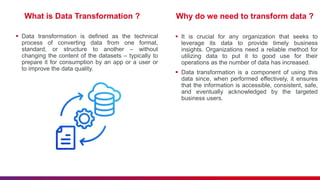 Big Data Transformations Powered By Spark | PPTX | Databases | Computer ...