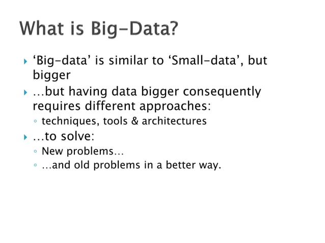 Big data tutorial | PPT