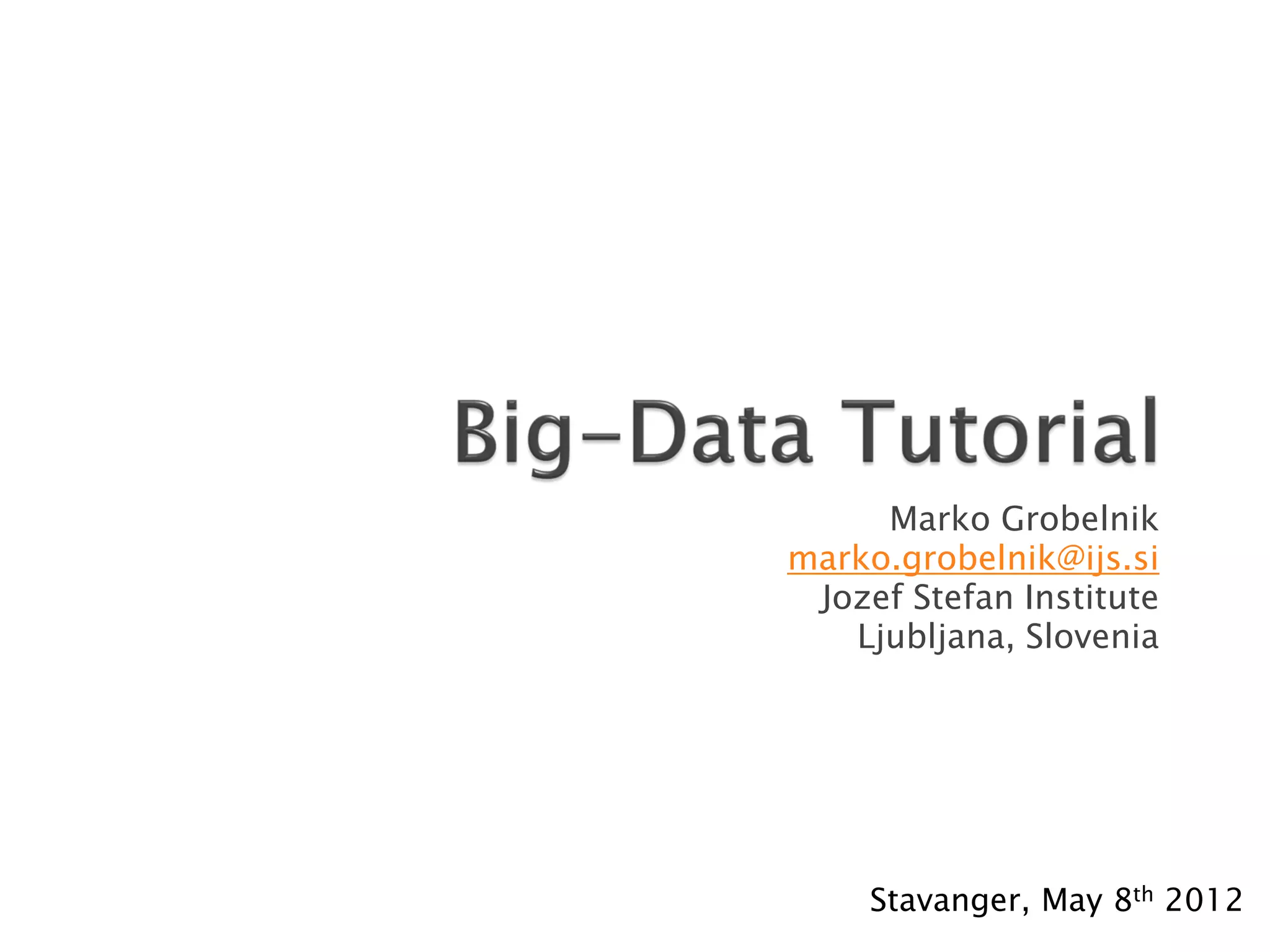 Big data tutorial_part4 | PPT