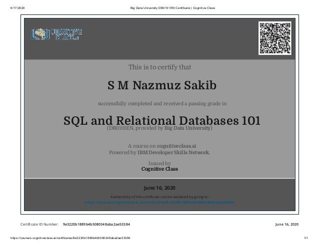 Sql And Relational Databases 101