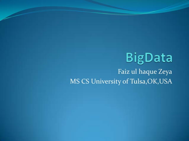 Big data introduction | PPT