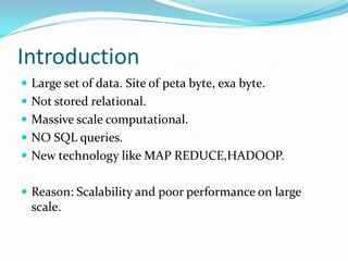 Big data introduction | PPTX