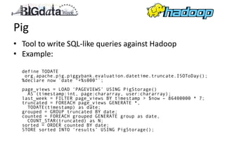 Big data week presentation | PPTX | Programming Languages | Computing