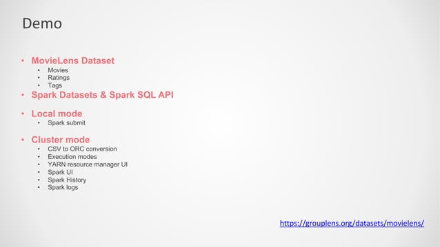 Big data workloads using Apache Sparkon HDInsight | PPT