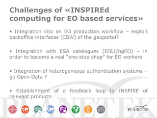 INSPIREd computing for EO Based Services | PPT