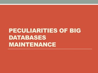 Firebird's Big Databases (in English) | PPTX