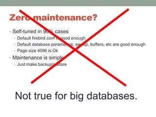 Firebird's Big Databases (in English) | PPTX