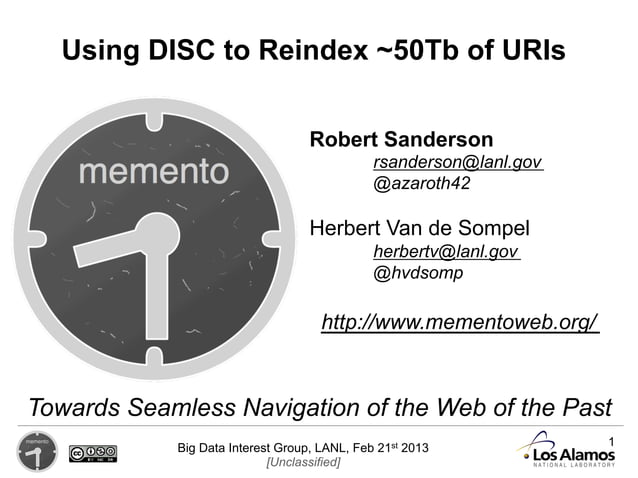 Big Data: Indexing ~50Tb of URIs | PPT