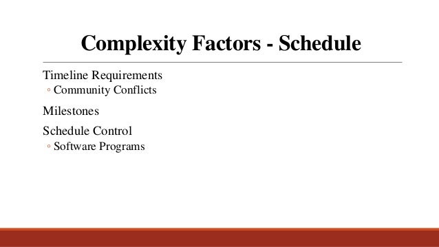 Project Complexity (Case study) Project Complexity (Case study)