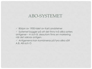 Bi genetik blodgrupper | PPT