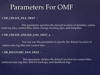 Big file tablespaces | PPTX | Databases | Computer Software and Applications