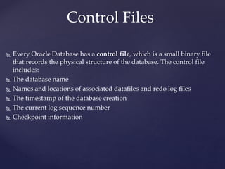 Big file tablespaces | PPTX | Databases | Computer Software and Applications