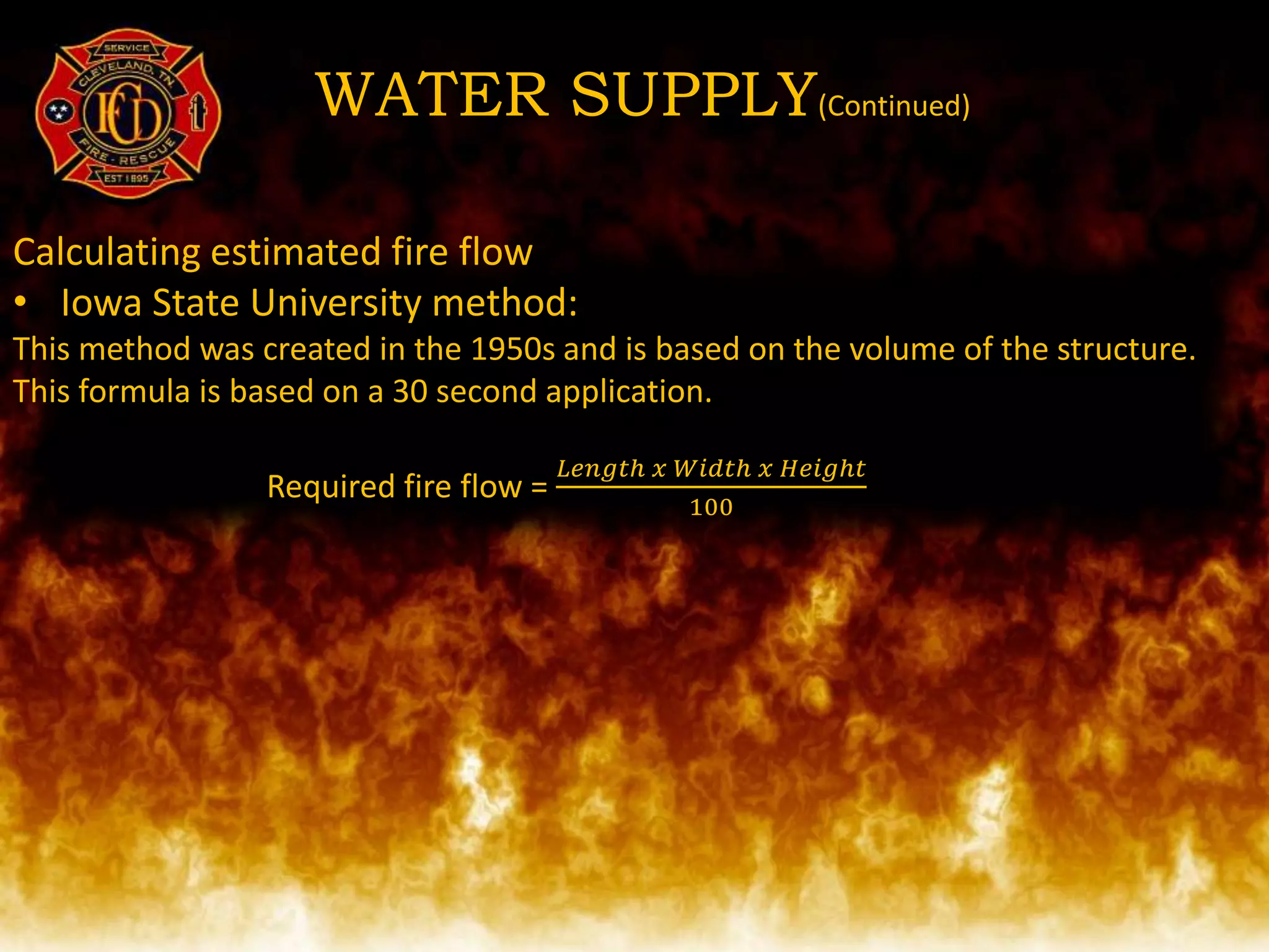 Big fire=big water | PPTX