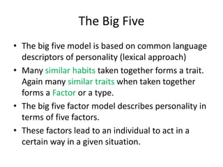 Big five factor | PPTX