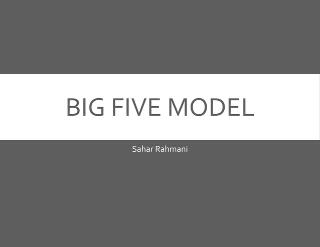 big five model.pptx