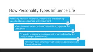 Big Five Personality Traits and OCEAN Components | PPTX